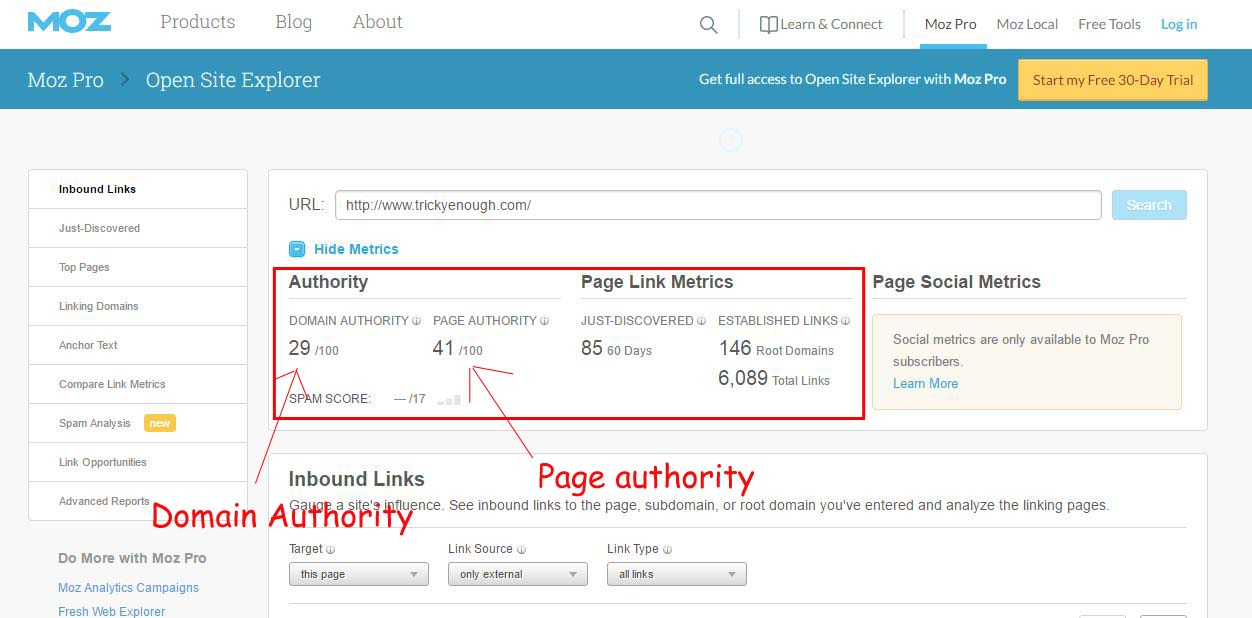 How to use Moz tools and Mozbar for Better SEO - Tricky Enough