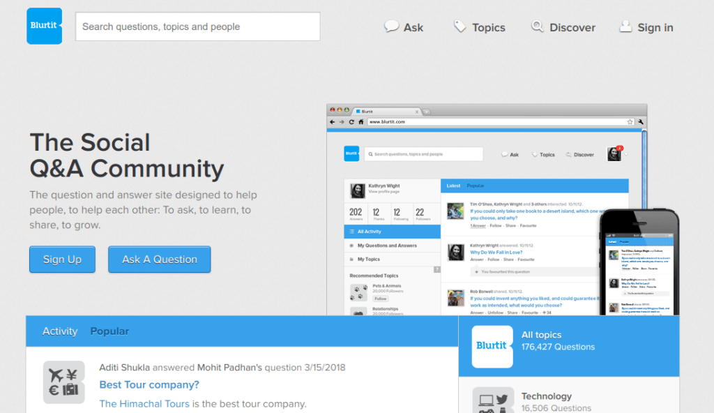 What are the best question and answer sites to get more traffic?